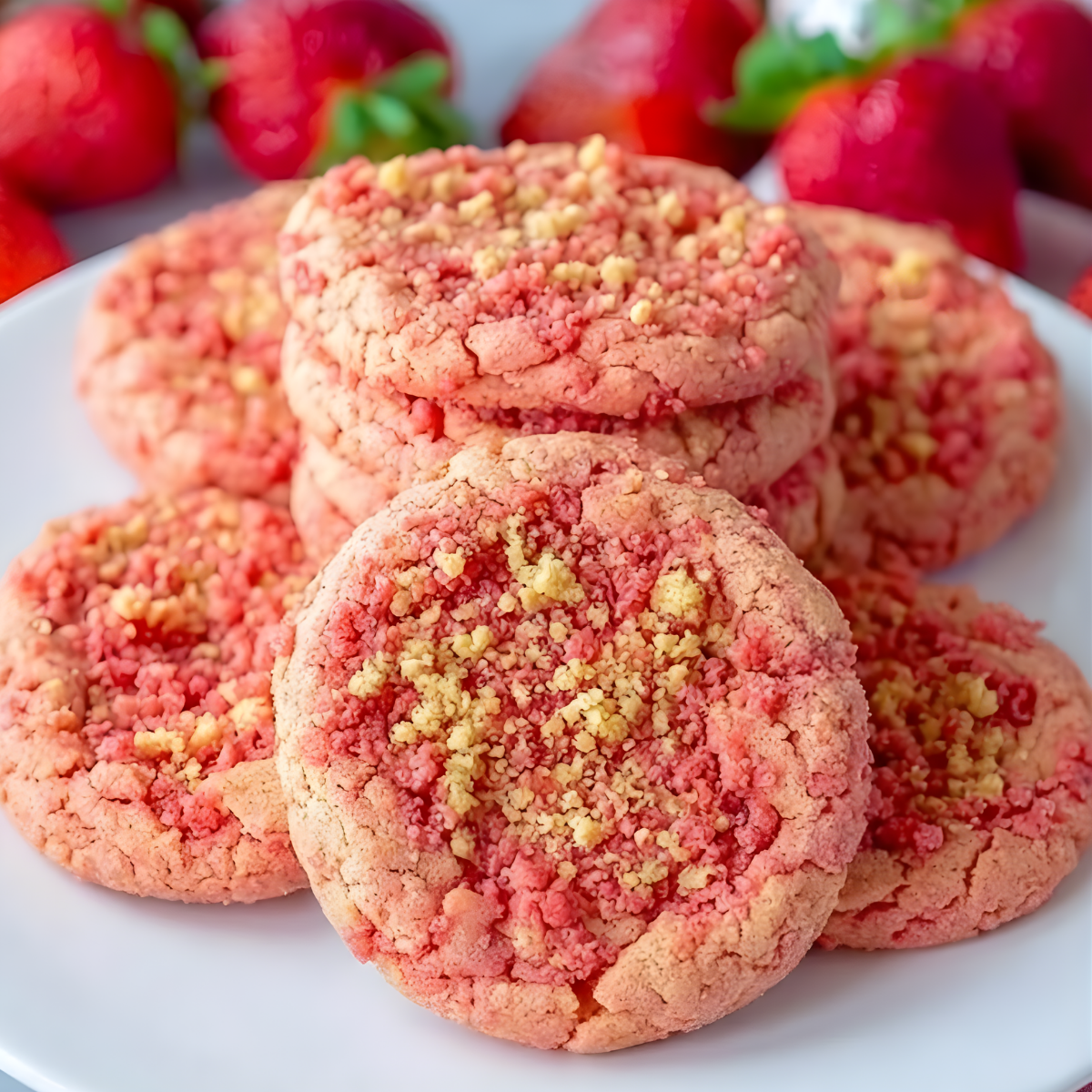 Strawberry Crunch Cookies (Just Like the Ice Cream Bars!)
